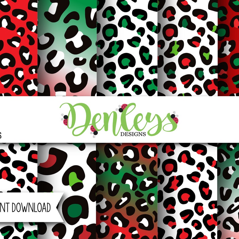 Leopard Christmas - Etsy