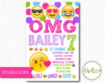 Printable Rainbow Party Invitation - Etsy