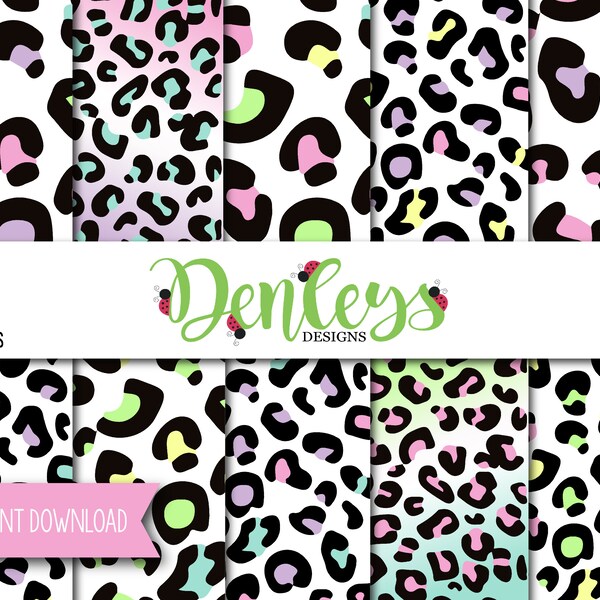 Pastel Leopard Print - Etsy