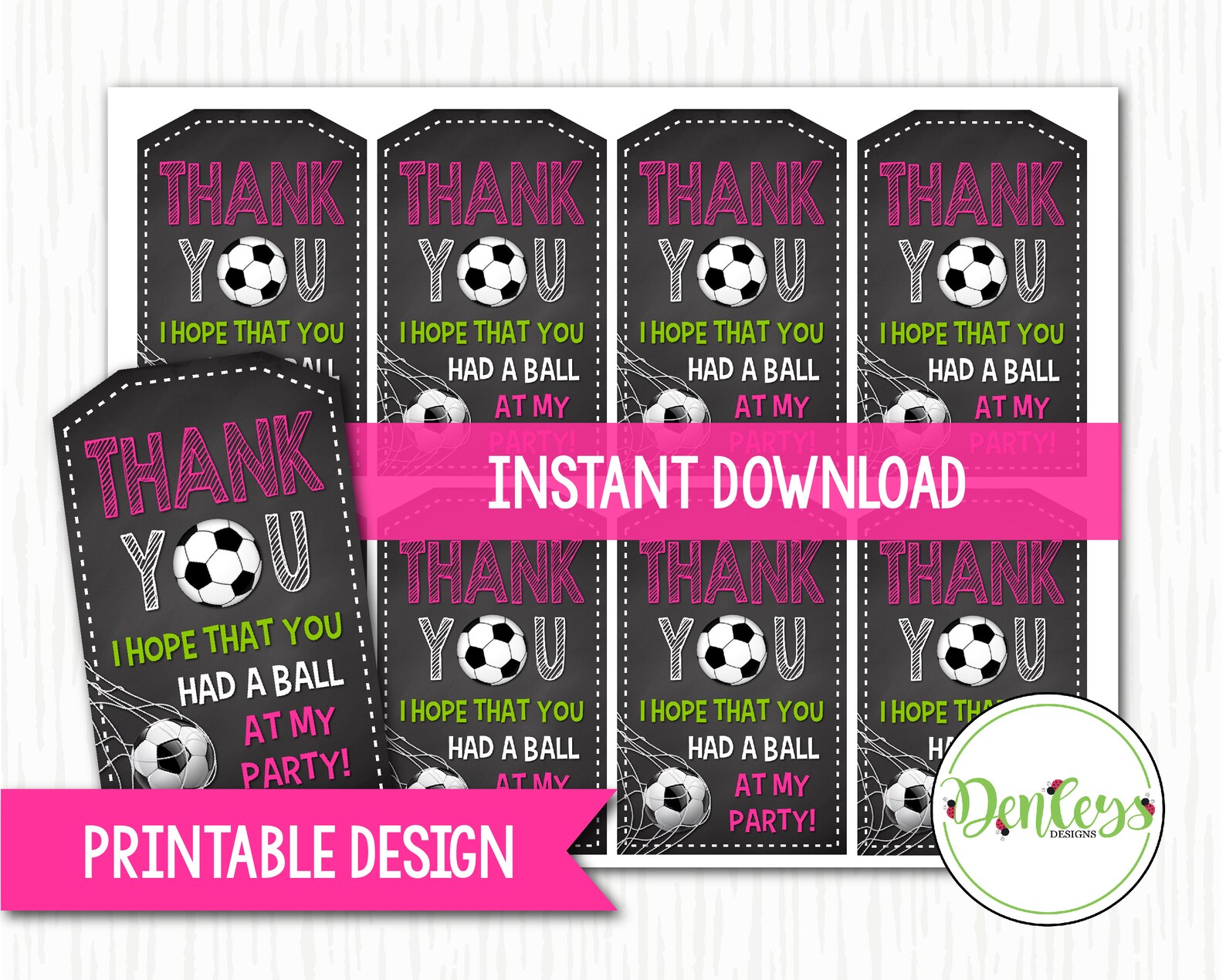 Soccer Birthday Invitation Pink Soccer Theme Soccer Favors - Etsy