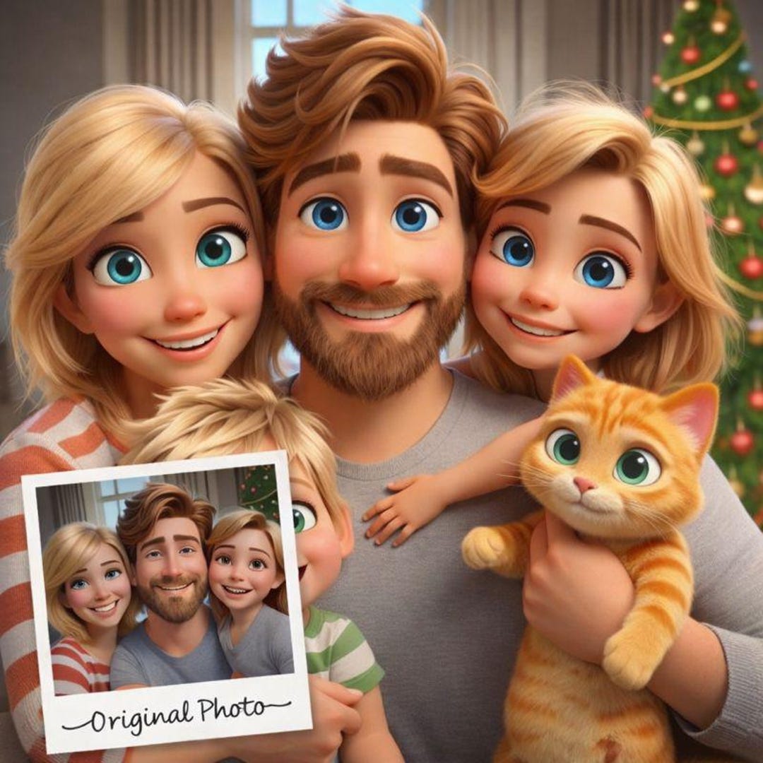 Pixar Style Portrait From Photo, Cartoon Couple, Become a Pixar ...