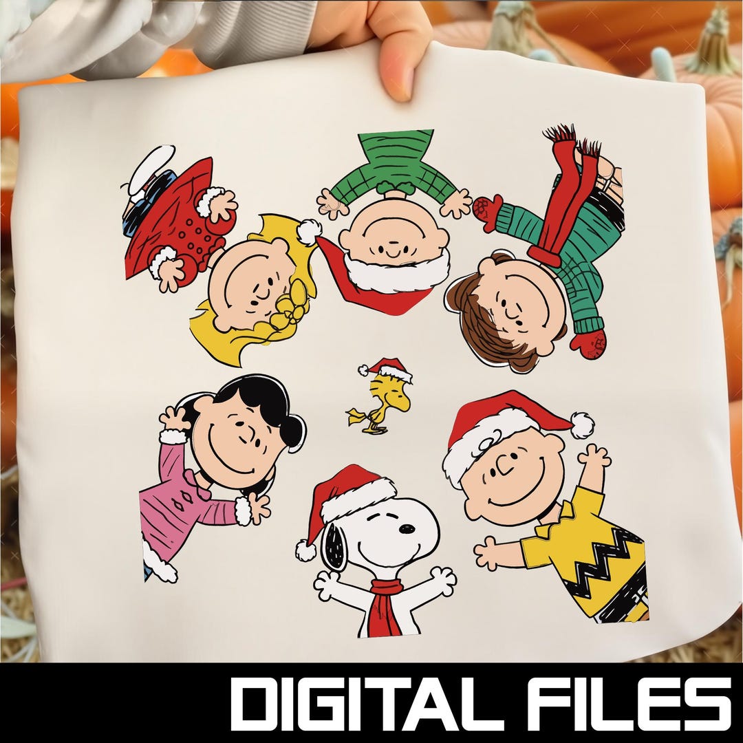 Snoopy Christmas Circle PNG | Peanuts Friends Holiday Clipart, Cute ...