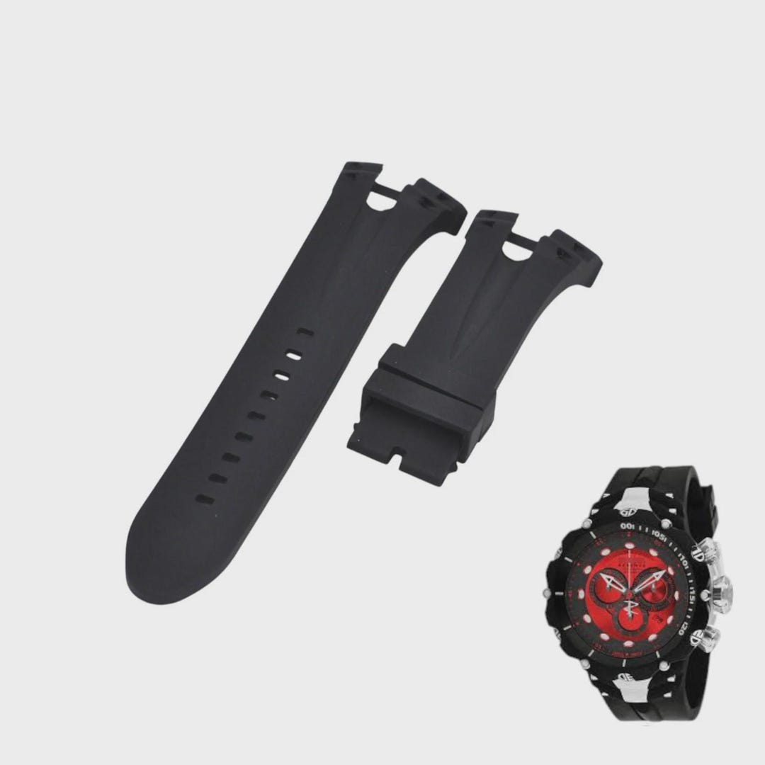 Venom 11709 35mm Black Rubber Watch Strap – Sport Replacement ...