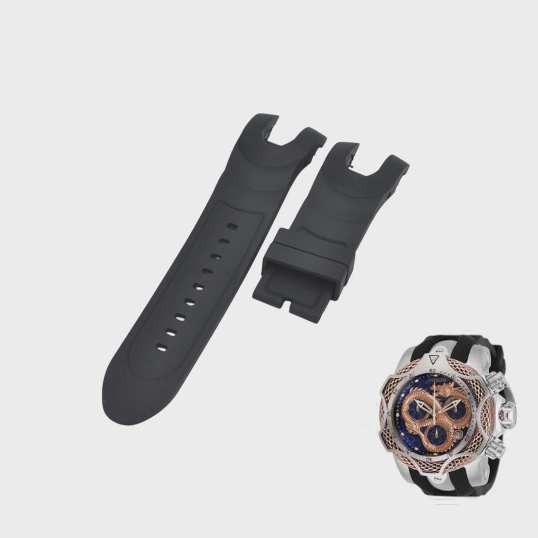 Venom 32775 26mm Black Rubber Watch Strap – Sport Replacement ...