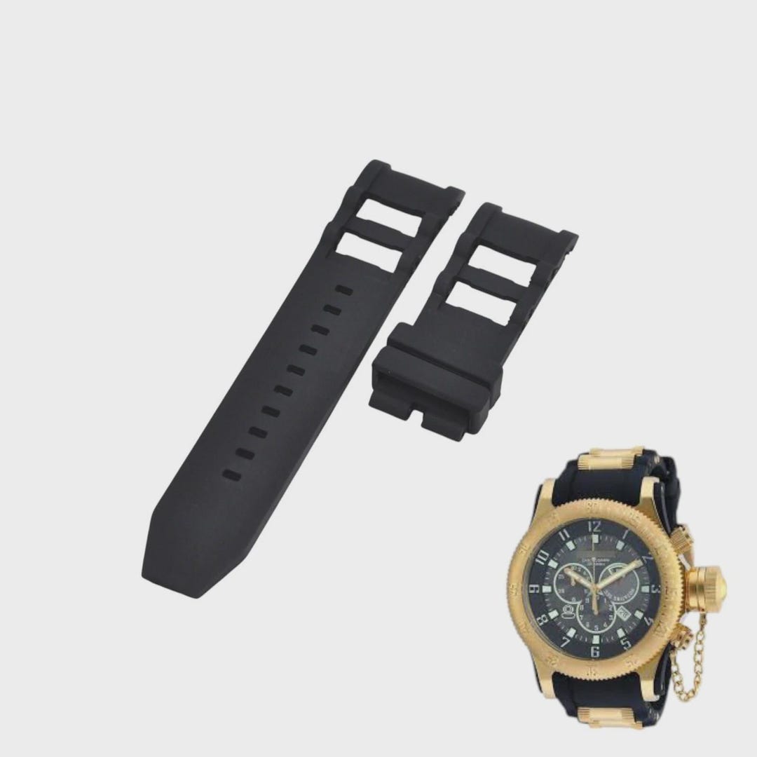 Russian Diver 90091 26mm Black Rubber Watch Strap Replacement - Etsy