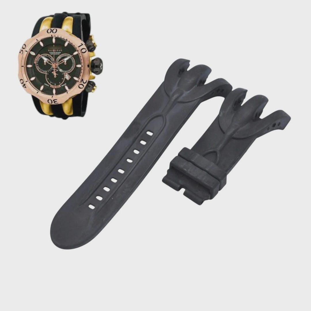 Venom 13916 36mm Black Rubber Watch Strap – Sport Replacement ...