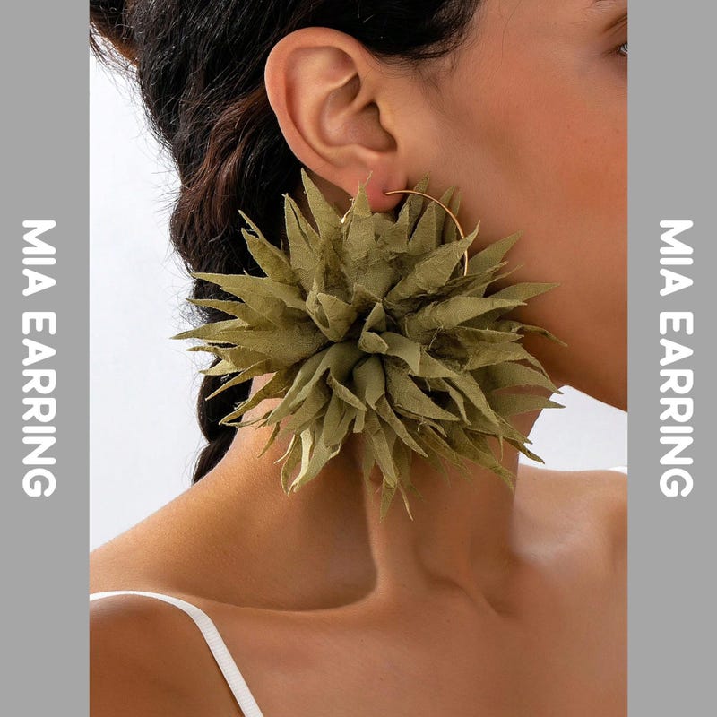Floral Earrings Hand Made - Etsy