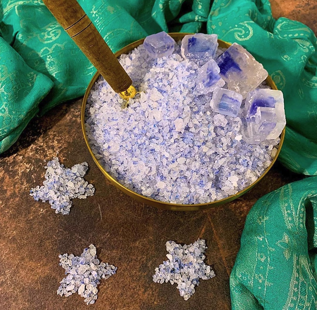 Ancient Blue Mineral Salt • Gourmet Coarse Crystals • Rare Natural ...