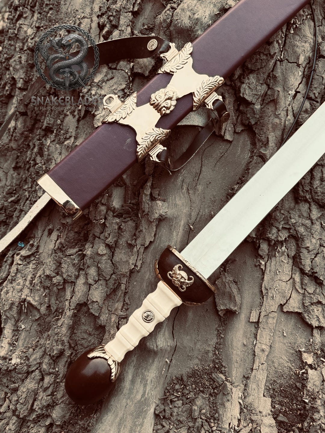 Hand-forged Roman Gladius Sword | Ornate Scabbard, Steel Collectible - Etsy