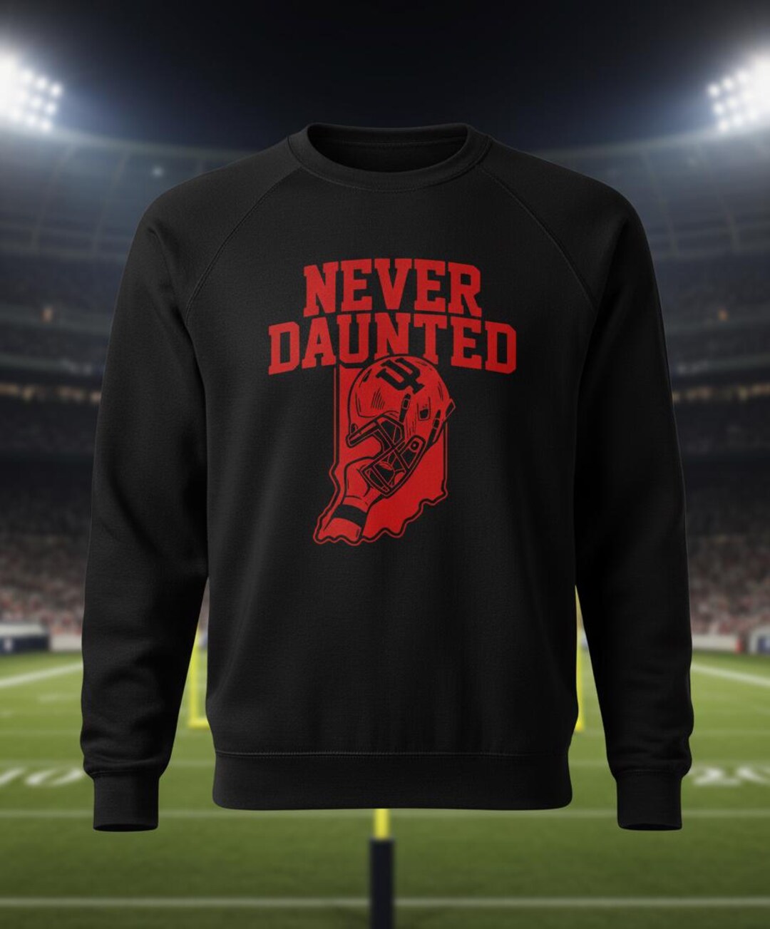 Indiana Never Daunted PNG | Motivational Football Design | Sports Quote ...
