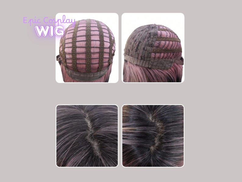 Short Layered Wig for Anime Cosplay | Tousled Ash Purple Pixie Cut Wig ...
