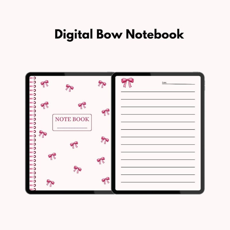 Aesthetic Pink Notebook - Etsy