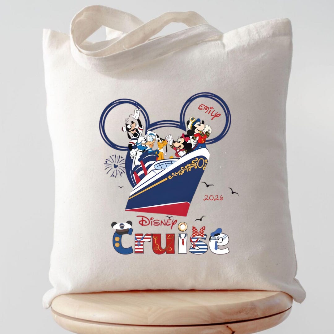 Disney Cruise Family 2026 Tote Bag, Disney Cruise Tote, Disney Cruise ...