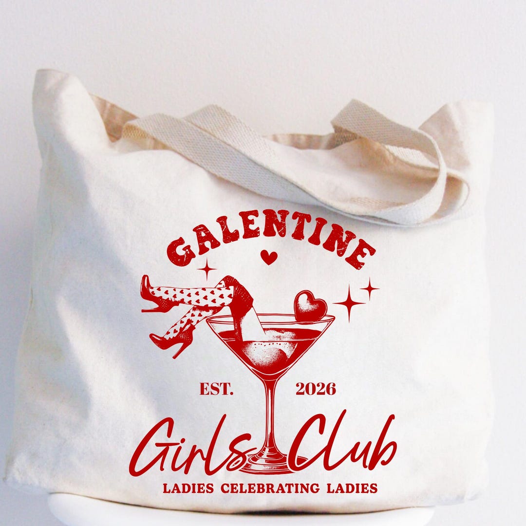 Galentine Tote Bag, Girls Club Bag, Girls Party Bag, Anti Valentines ...