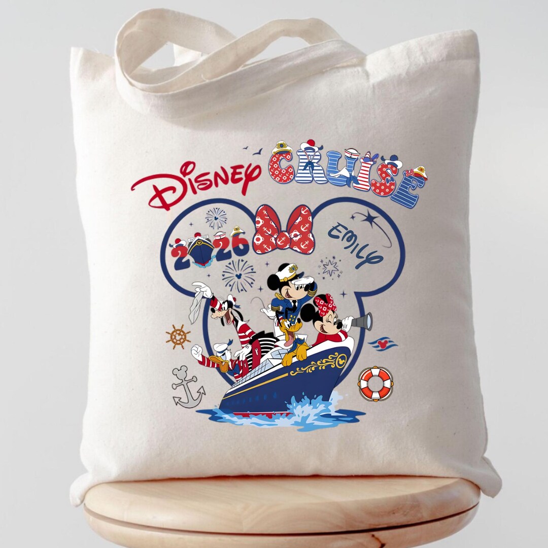 Disney Cruise Family 2026 Tote Bag, Disney Cruise Tote, Disney Cruise ...