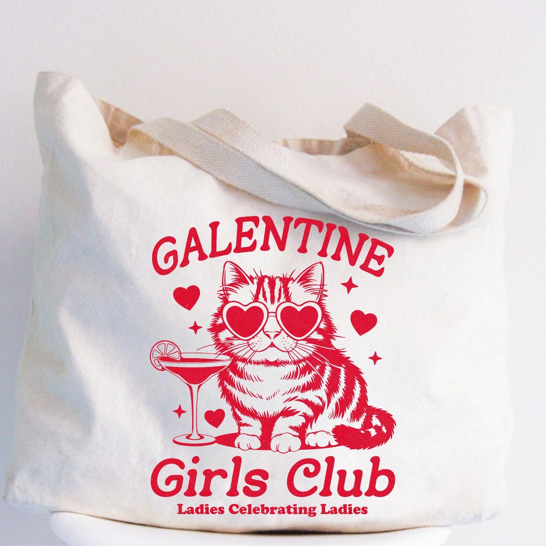 Galentine Tote Bag, Girls Club Bag, Girls Party Bag, Anti Valentines ...