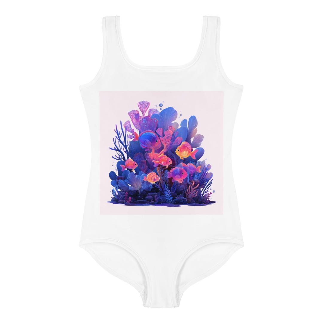 All-over Print Kids Swimsuit - Etsy