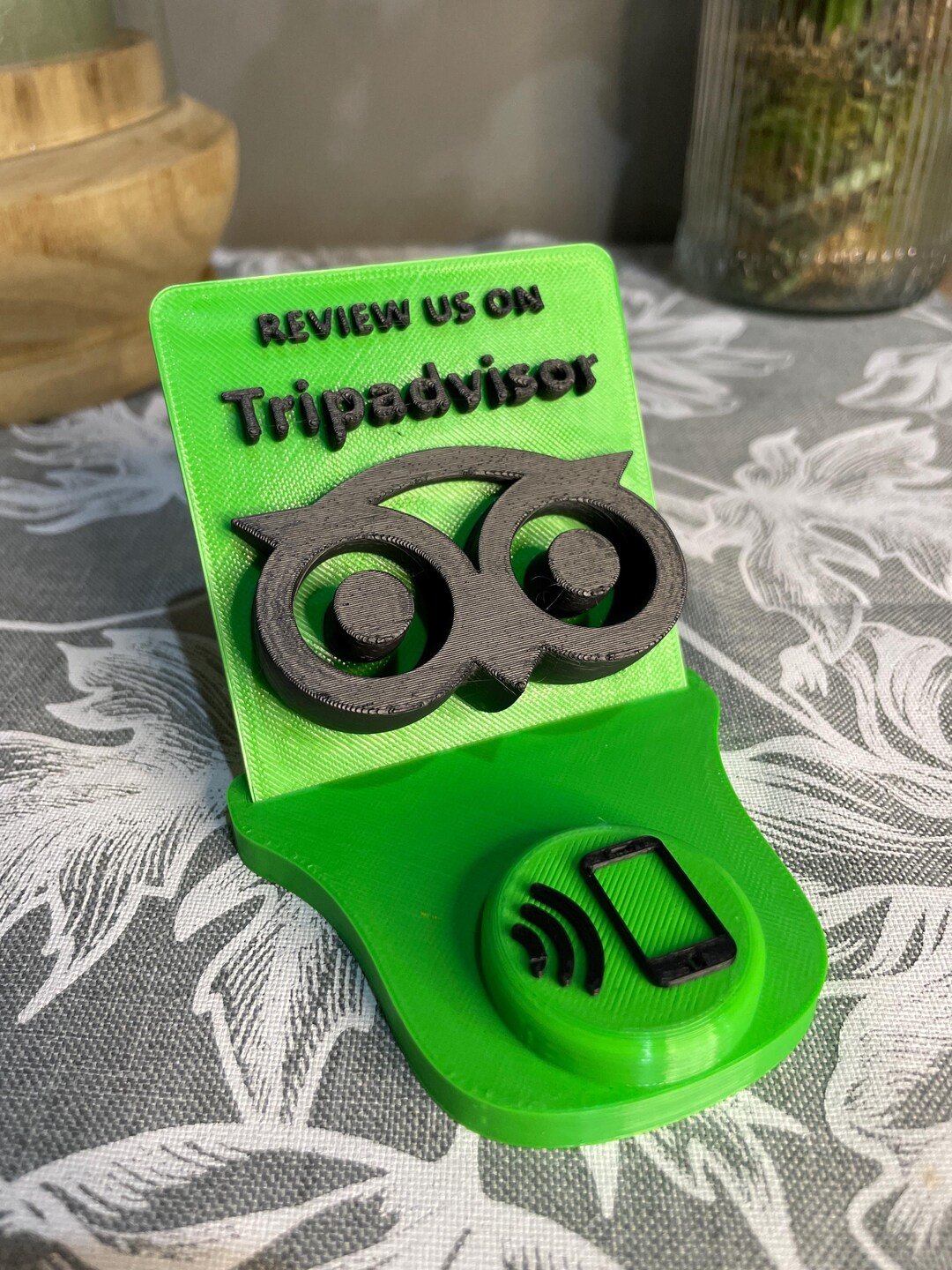 Tripadvisor Review NFC Tap Stand | 3D Printed Restaurant Sign - Etsy