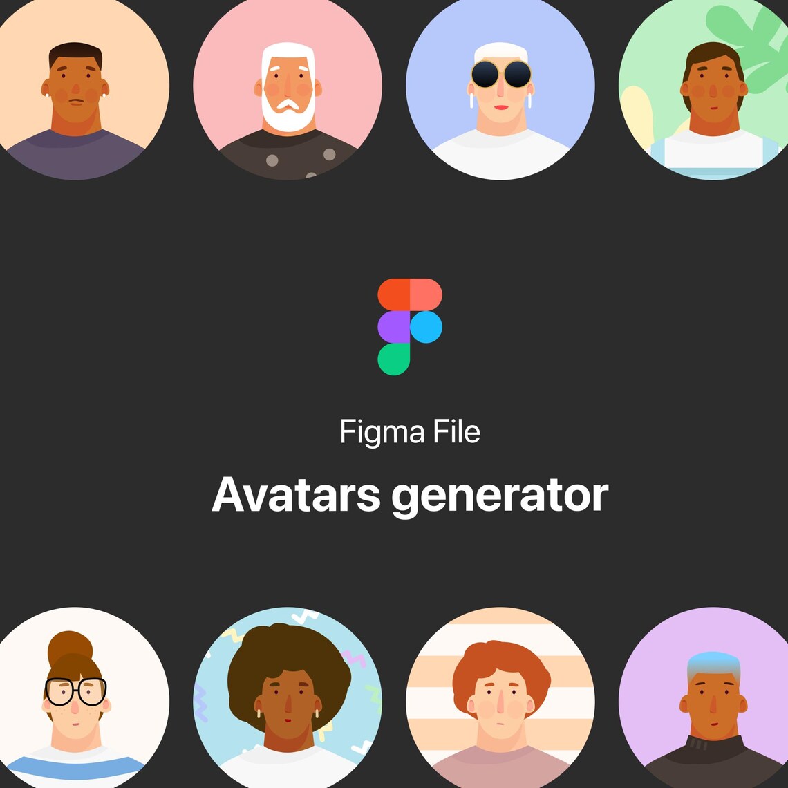 Figma Avatar Generator | Vector Cartoon Character Builder | Editable ...