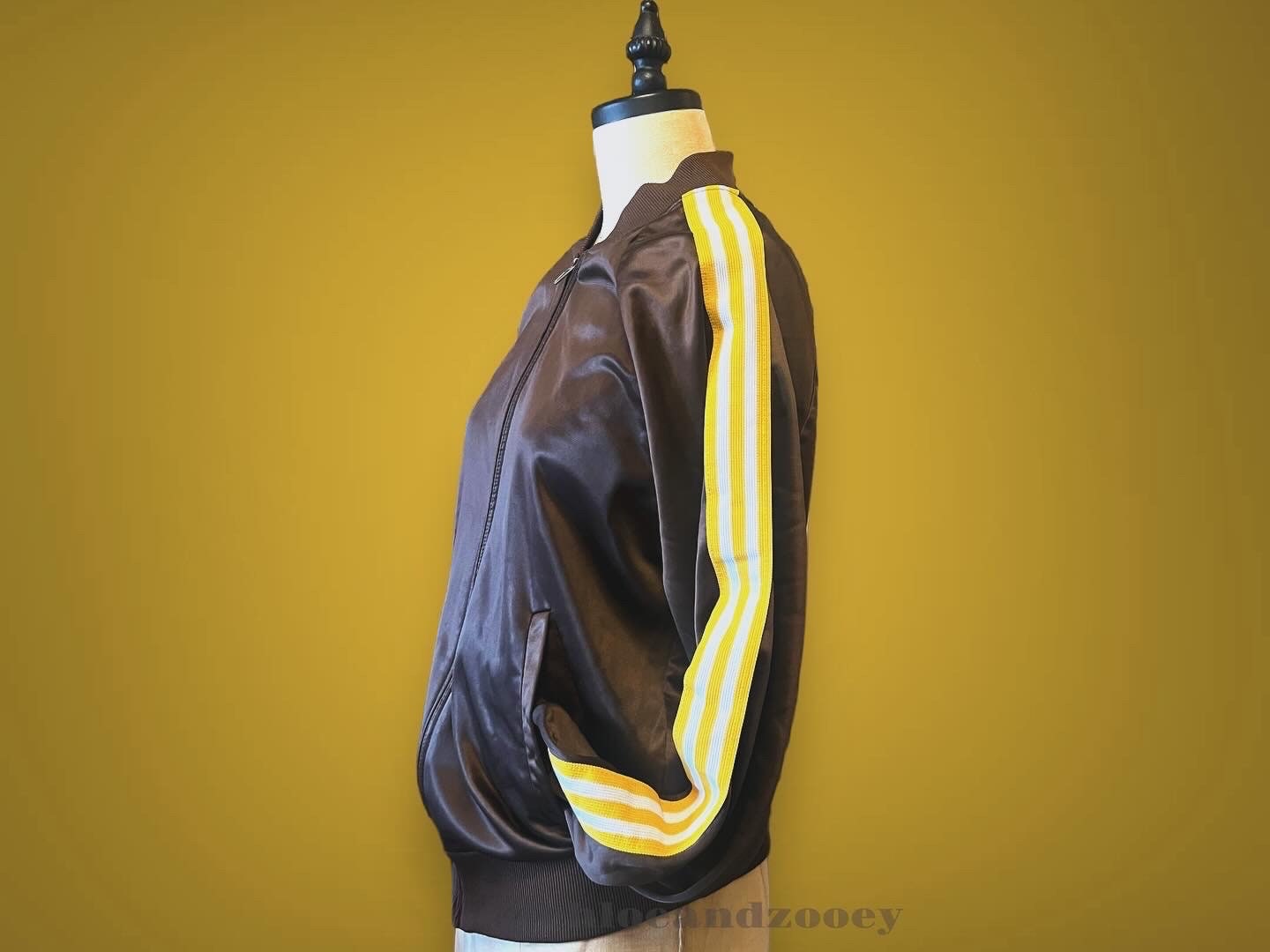 VTG 70s Adidas-inspired Track Jacket Brown Gold 1970s VTG 70s Adidas-inspired Track Jacket Brown Gold 1970s
