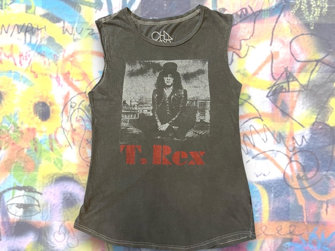 T.REX Vintage Marc Bolan English Glam 70s Seventies Rock Muscle Tee ...