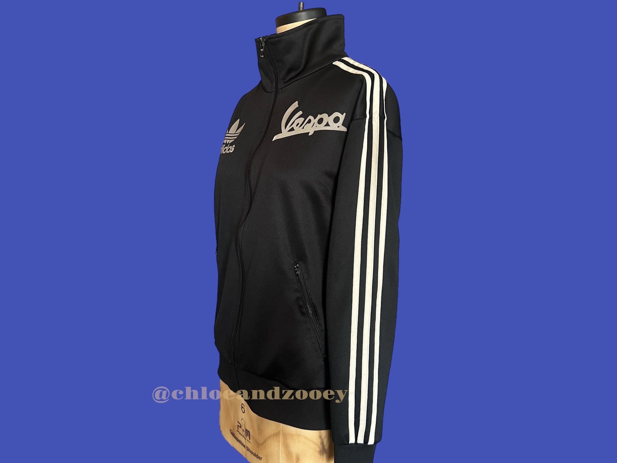 Vintage Adidas Vespa Track Jacket Scooterist Piaggio Scooter Culture UK ...