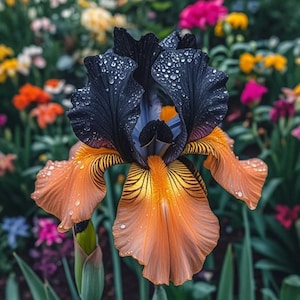 35pcs Rare Heirloom Iris Seeds – Colorful Garden Blooms Multi Variety ...