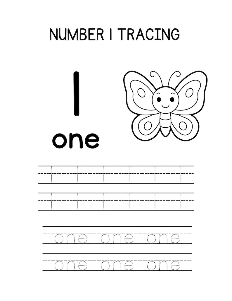 Numbers Tracing Workbook Printable | Number Writing & Spelling 1–10 ...