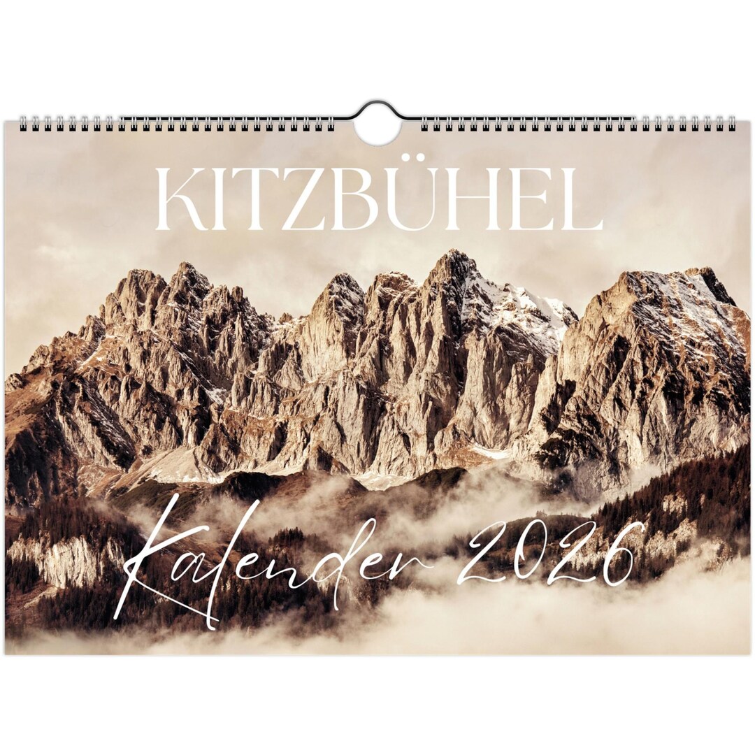 Kitzbühel Calendar 2026 • Alpine Wall Calendar A4 • Tyrolean Mountain ...