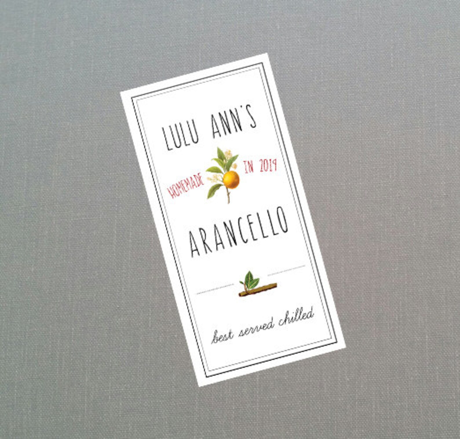 Orangecello Label Arancello Label or Tags Personalized | Etsy