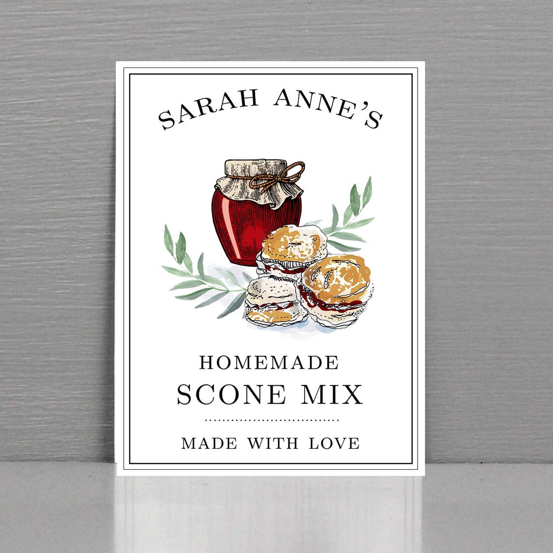 Personalized Scone Labels or Tags Homemade Scones - Etsy