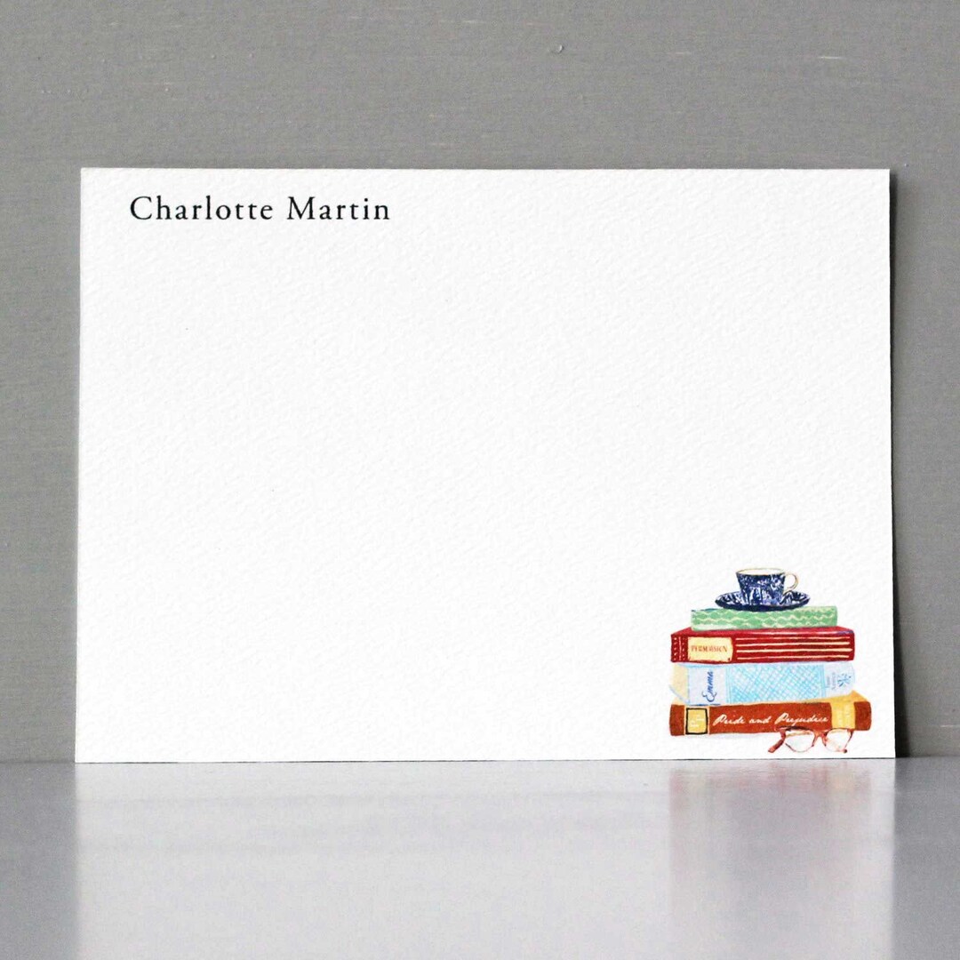 Personalized Stationery, Jane Austen Flat Notes, Jane Austen Gift - Etsy