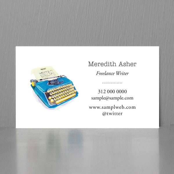 Writer Business Card - Etsy