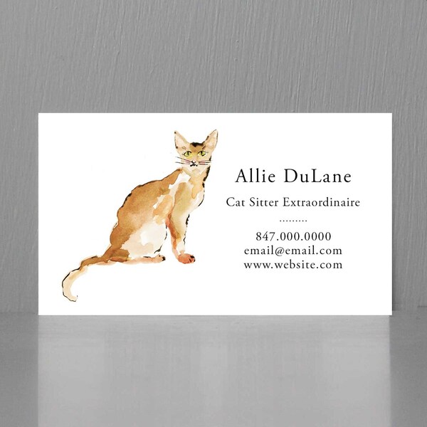 Cat Sitter Business Cards - Etsy
