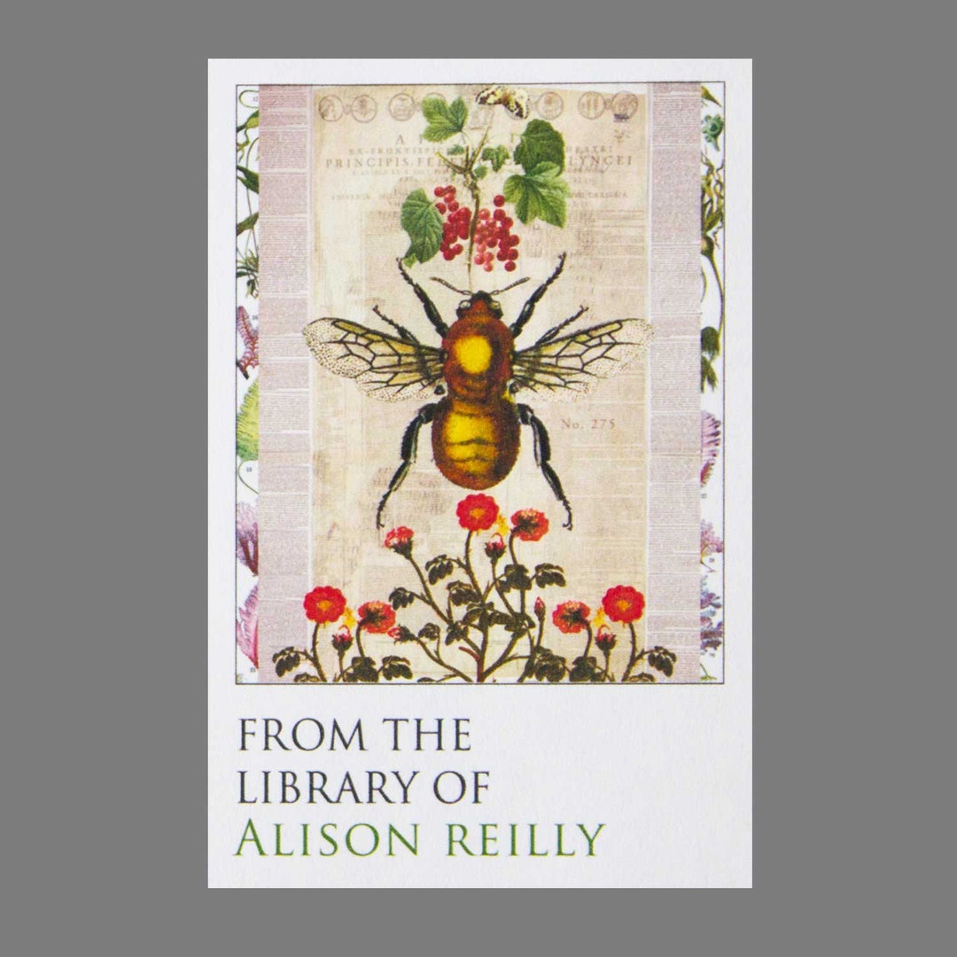 Bookplate With Bee, Victorian Bookplate Set of 24 - Etsy