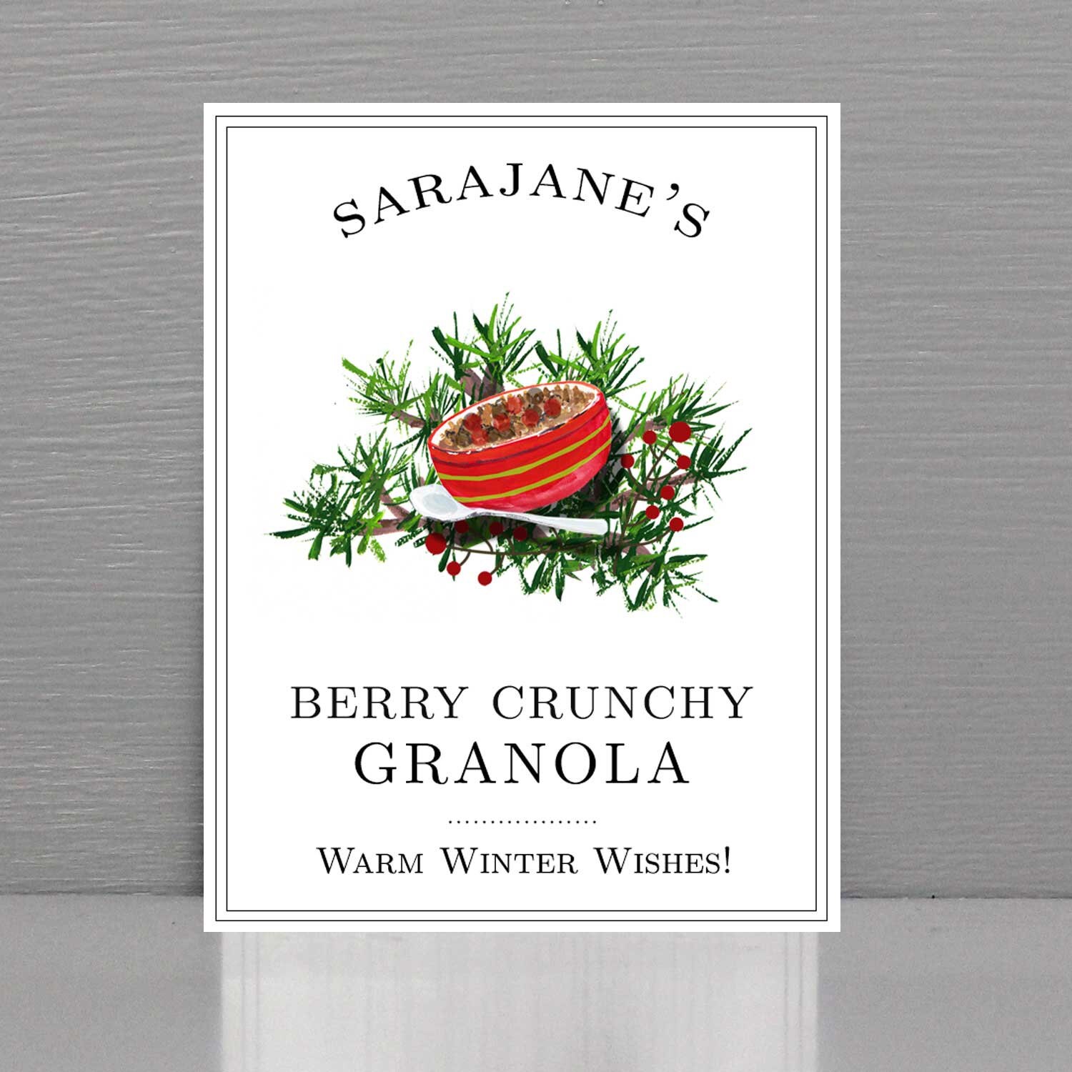 Homemade Granola Labels, Personalized Granola Labels or Tags - Etsy