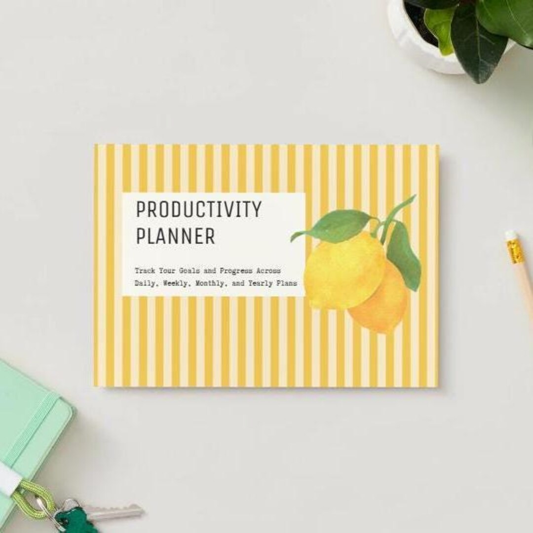 Printable Planner (daily, Weekly, Monthly, Yearly) With Goals Overview ...