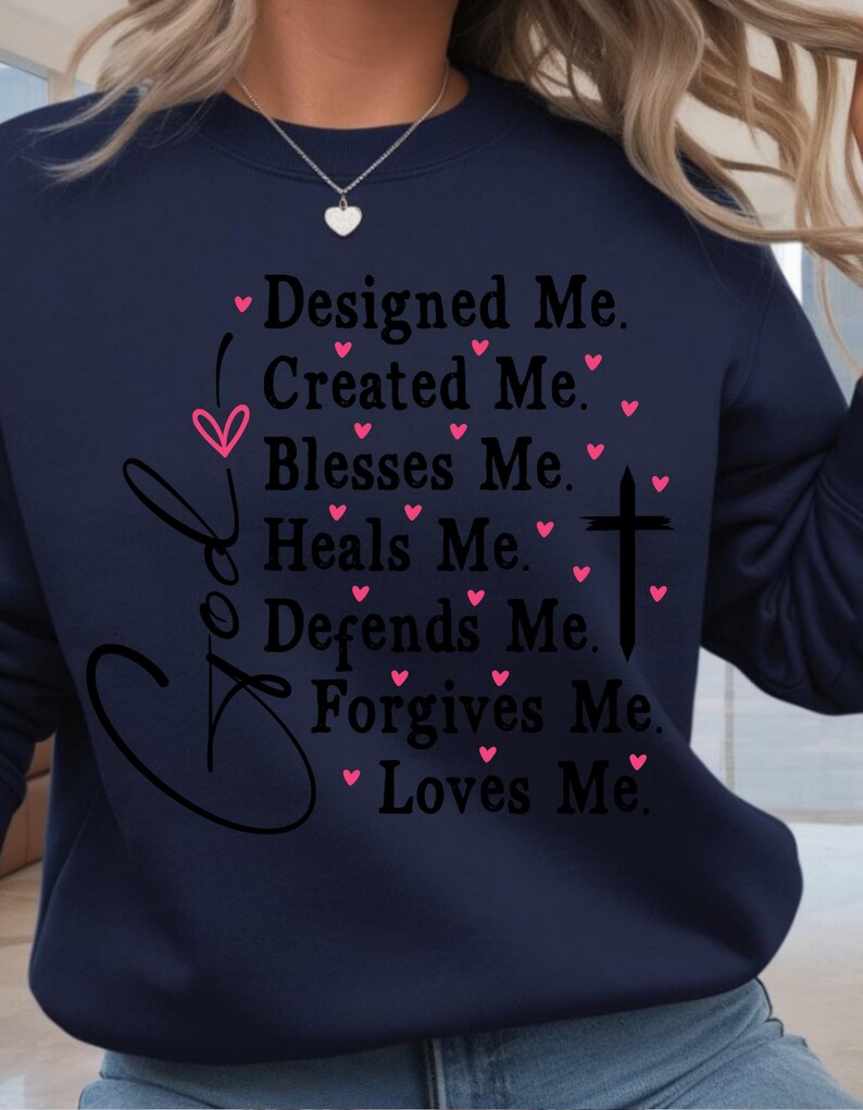 Christian PNG, God Designed Me Sublimation Design, Religious Quote ...