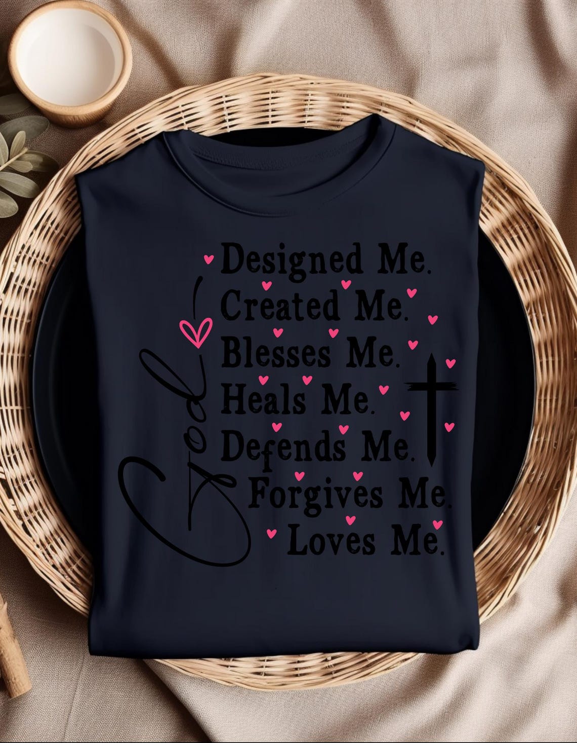 Christian PNG, God Designed Me Sublimation Design, Religious Quote ...