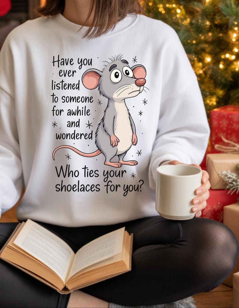 Who Ties Your Shoelaces PNG | Funny Mouse Quote Clipart | Sarcastic ...
