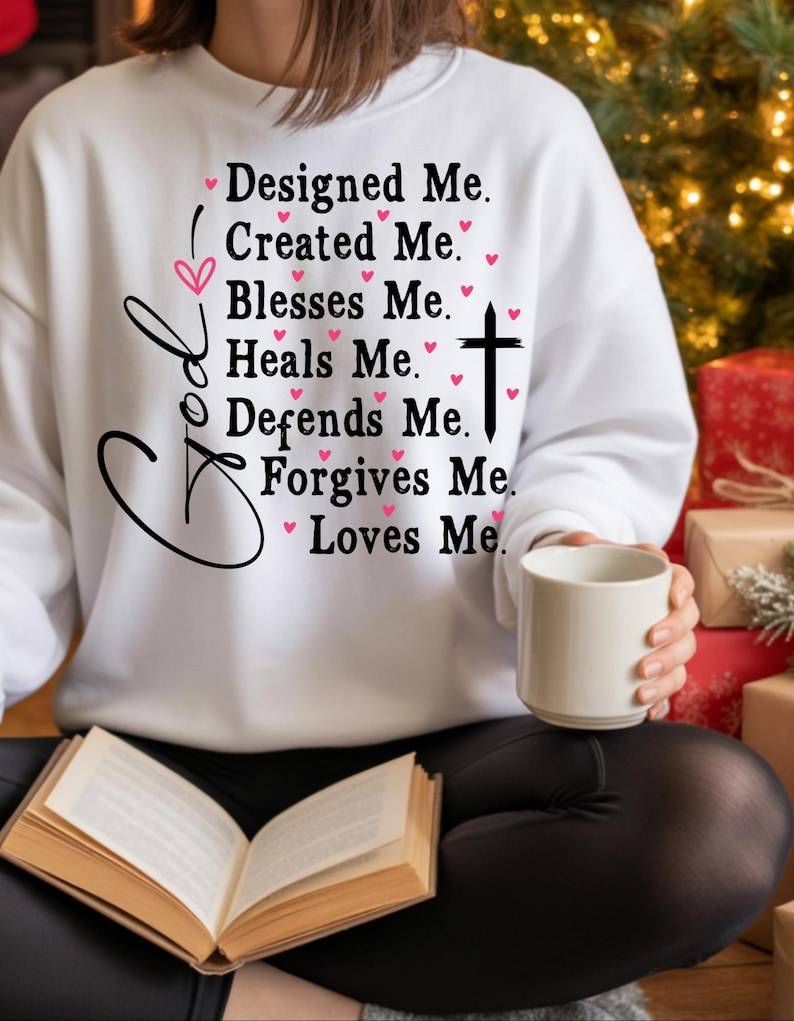 Christian PNG, God Designed Me Sublimation Design, Religious Quote ...