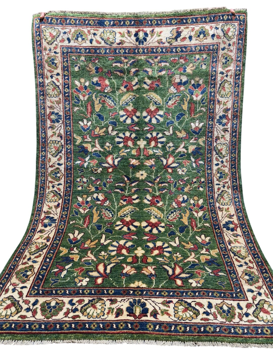 4 X 6 Ft Vintage Turkmen Chobi Rug, Floral Rug, Hand Knotted Oriental ...
