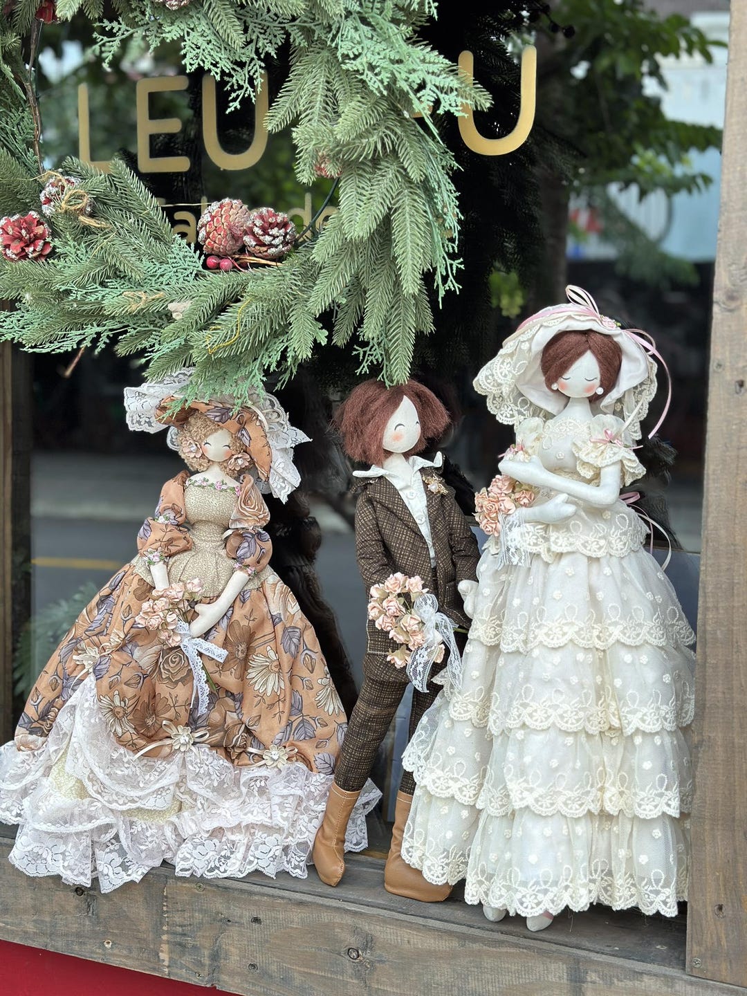 Handmade Art Doll Collection Featuring Bride & Groom and Cottagecore ...