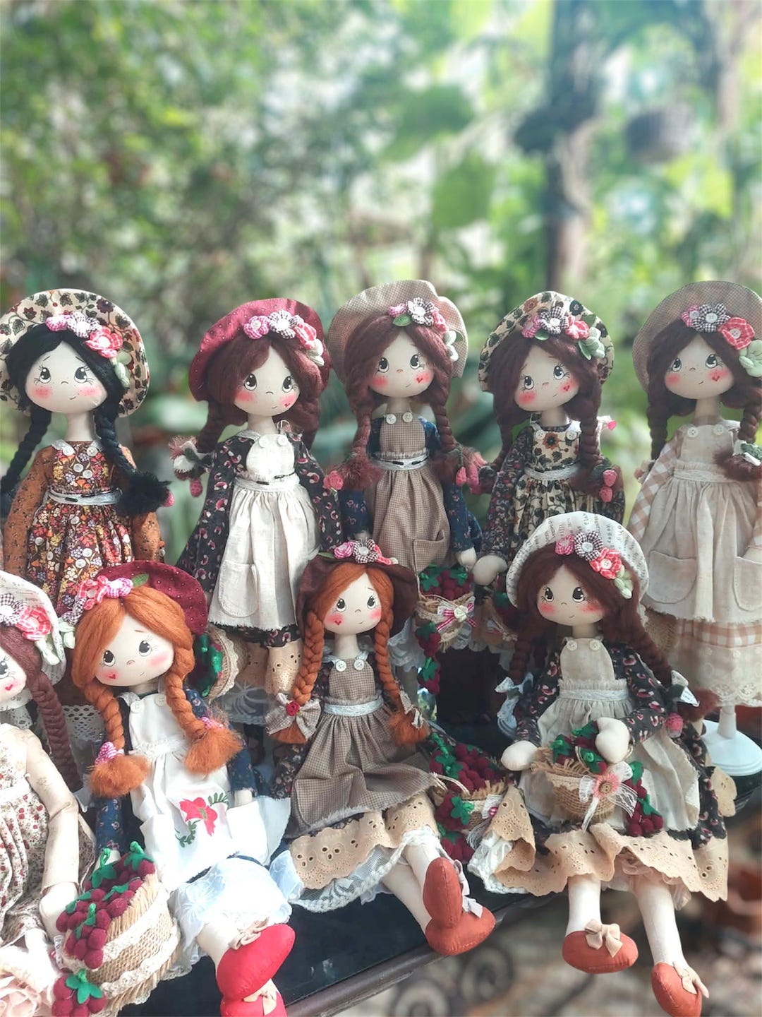 Handmade Cloth Doll Collection – Vintage Country Girl Rag, Cottagecore ...