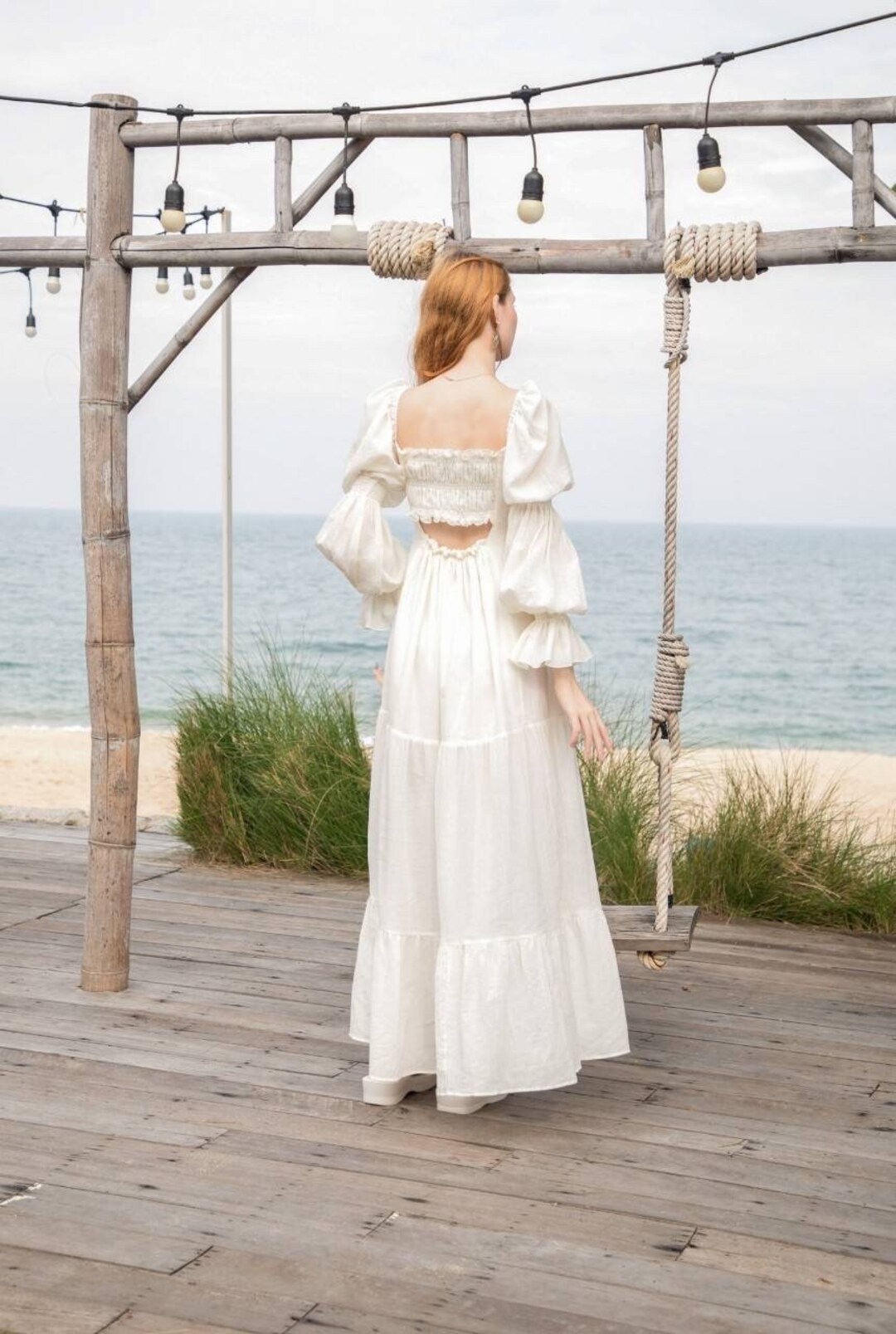 Organic Cotton Dress Cottagecore Dress Renaissance Bridgeton Dress ...