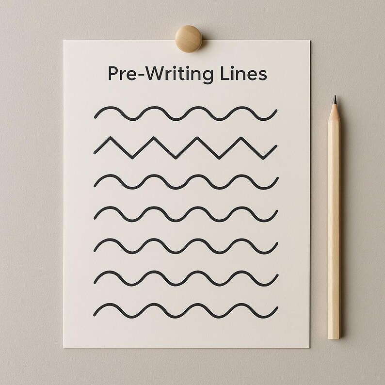 Pre-writing Lines Worksheet | Toddler Tracing Lines | Fine Motor Skills ...