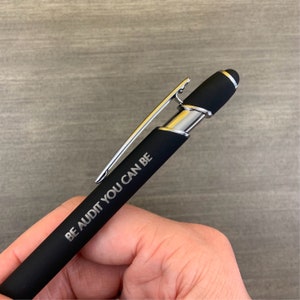 Be Audit You Can Be Personalized Pen With a Stylus. Black Ink ...
