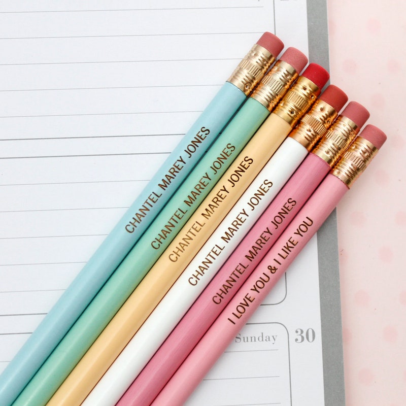 Personalized Pencils - Etsy