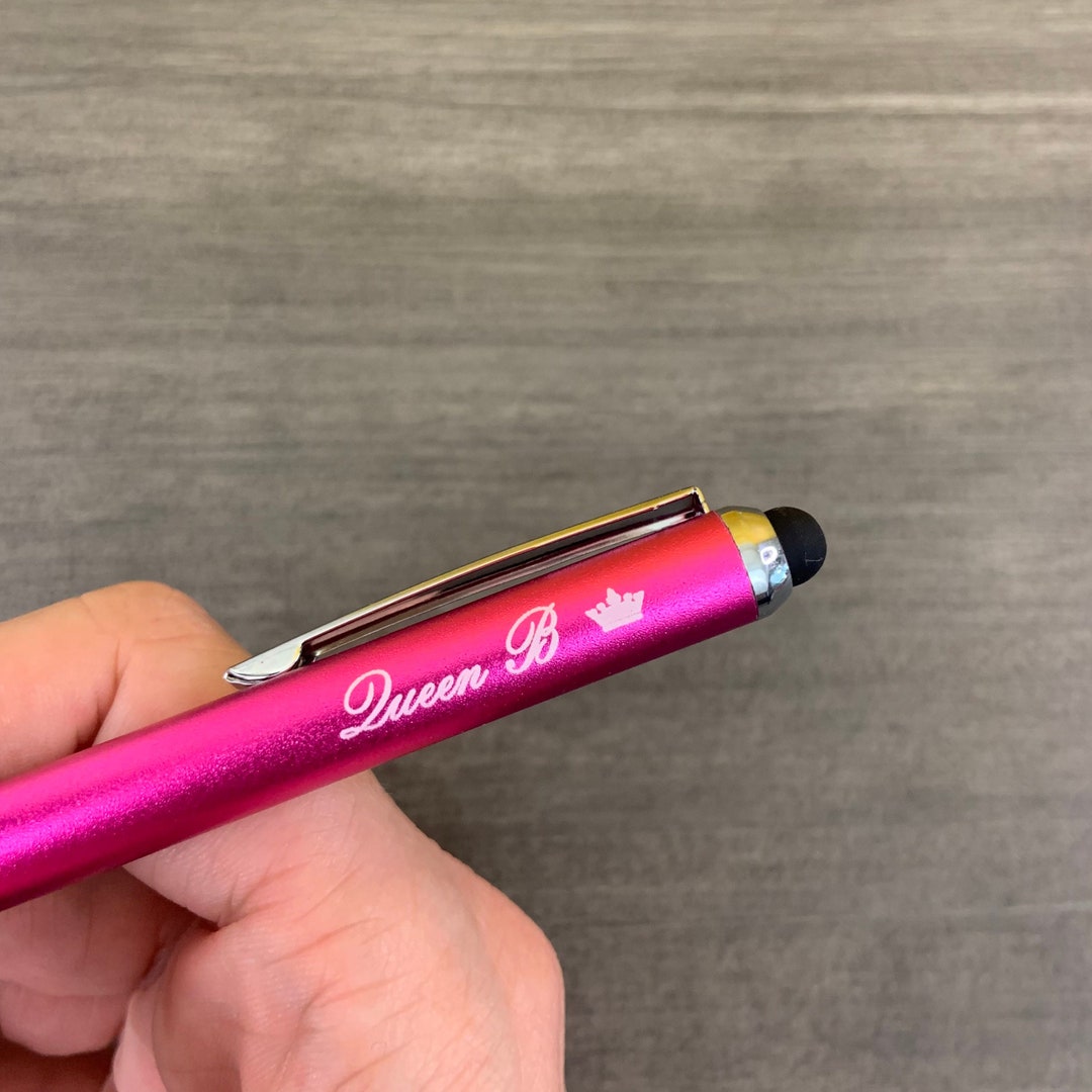Queen B Hot Pink Pen With a Smart Phone Stylus. - Etsy