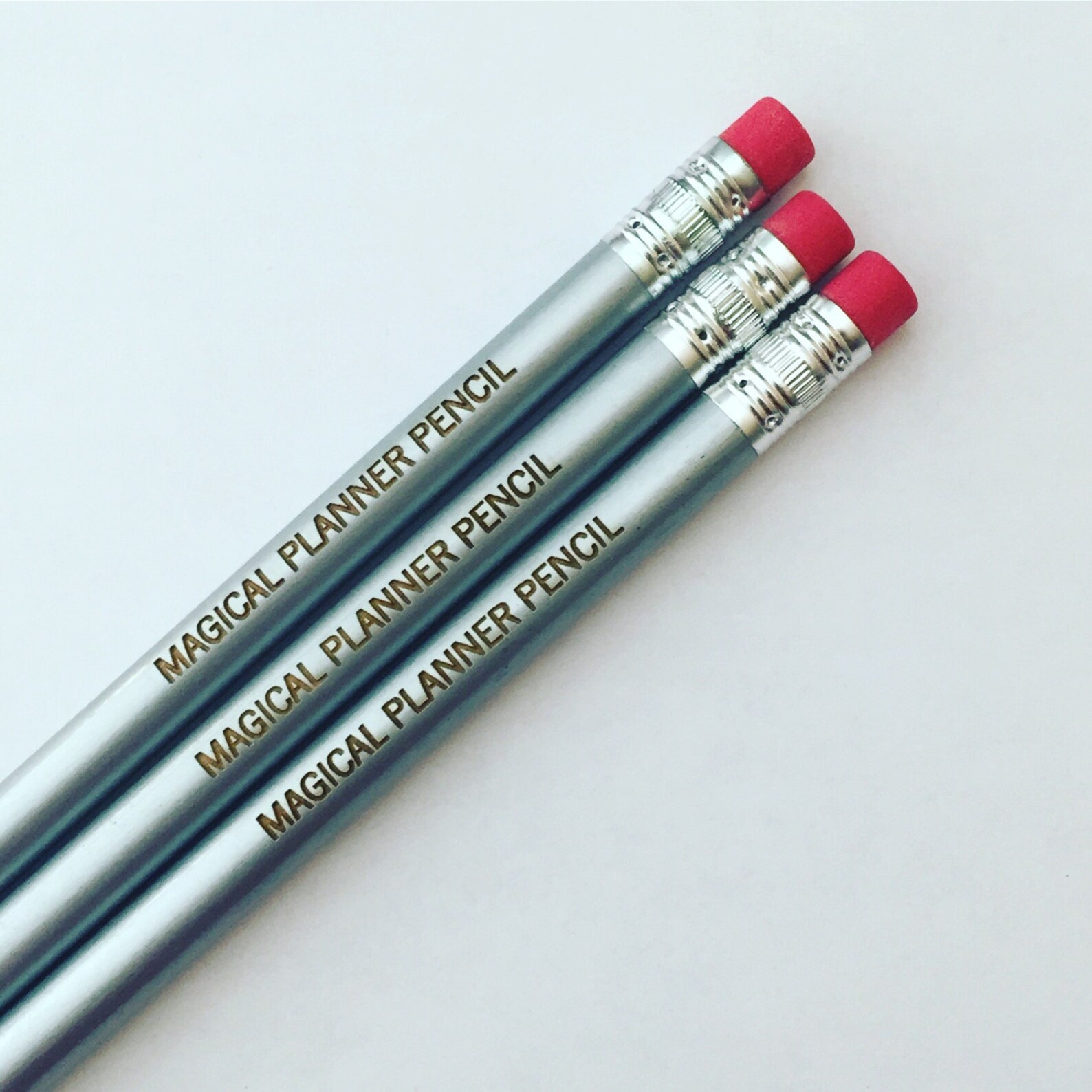 Magical Planner Pencils Set of Three Engraved Pencils for | Etsy